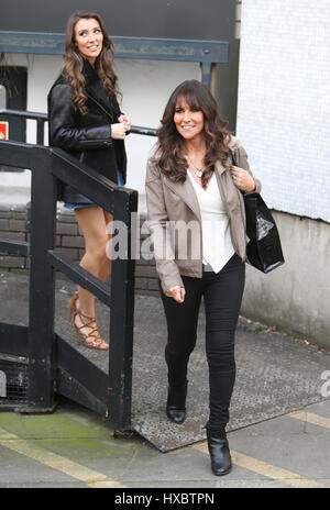 Linda Lusardi und Lucy Kane außerhalb ITV Studios mit: Linda Lusardi ...