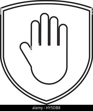 Hand Hand Symbol Piktogramm Symbol Vektorgrafik Vektor Abbildung - Bild ...