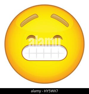 Cartoon genervt Smiley Emoticon Vektor Abbildung - Bild: 184750072 - Alamy