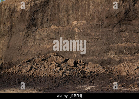 Braune Erde in einem Schmutz-Hügel, Isolated on White Background ...