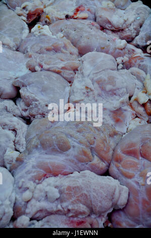 Raw Chicken Magen - Close Up Detail - ein Beispiel für das seltsame ...