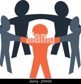 Business symbol Teamarbeit Piktogramm Vektor-illustration EPS 10 Vektor ...