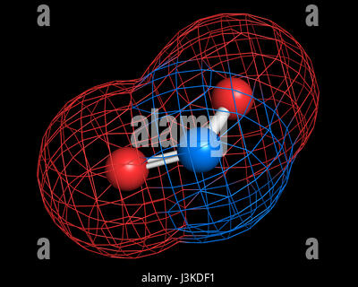 Chemische Struktur der giftigen Gas und Luft Schadstoff ...