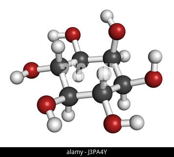 Inosit (Myo-Inosit) Molekül. Inositol und seine Phosphate spielen eine ...