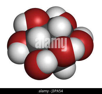 Inosit (Myo-Inosit) Molekül. Inositol und seine Phosphate spielen eine ...