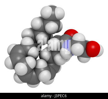 Anandamid endogenen Cannabinoid-Neurotransmitter-Molekül. Atome sind ...