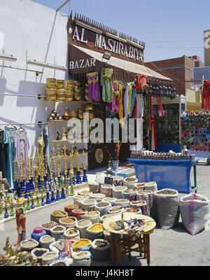 Ägypten, Hurghada, Souk, Altstadt, Markt, außerhalb, Basar, Verkauf ...