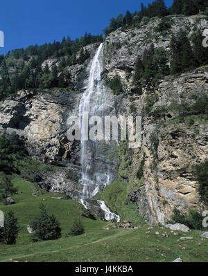 Fall Bach Wasserfall, Maltatal, hohe Gerber, Carinthia, Österreich ...