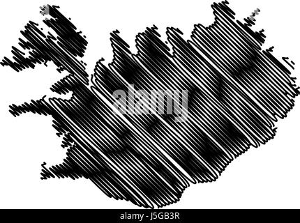 Island Umriss Silhouette Karte Abbildung Vektor Abbildung - Bild ...