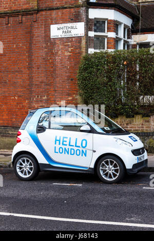 City Car Club-Carsharing-Schema Autoaufkleber, Edinburgh ...