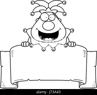 Hofnarr Joker Narr Cartoon Emoticon Symbol Stock-Vektorgrafik - Alamy