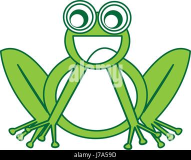 Comic-Frosch Zeichen Symbol Vektor Abbildung - Bild: 142209012 - Alamy