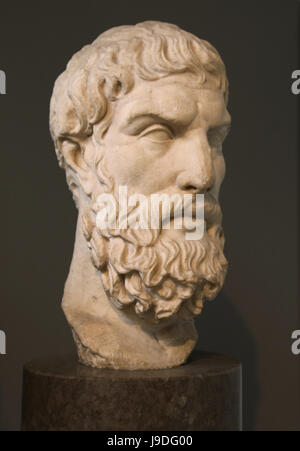 Epikur, 341-270 v. Chr.. Der griechische Philosoph und Gründer der ...