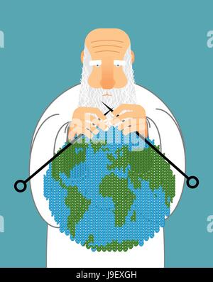 Gott Schöpfer der Welt, Grafik Collage aus Gravur der Nazareene Schule ...