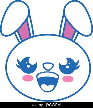 Neon Abbildung: Lachen emoji. Vektor Icon von Cartoon lachen Emoji mit ...