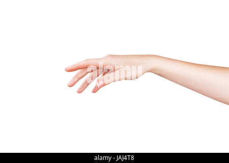 Zarte Frauenhand ist Daumen nach unten zeigt Stockfoto, Bild: 49833739 ...