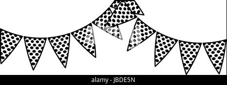 Dekorative wimpelketten Symbol Vektor Abbildung - Bild: 143682448 - Alamy