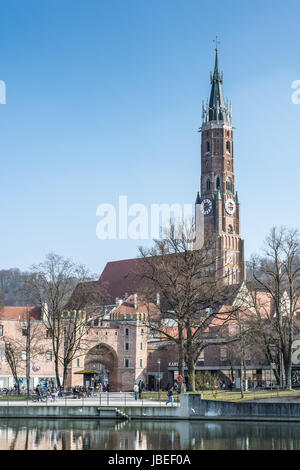 Laendtor, historische Stadttor von Landshut Stockfotografie - Alamy