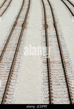 Viele parallele Gleise Stockfotografie - Alamy