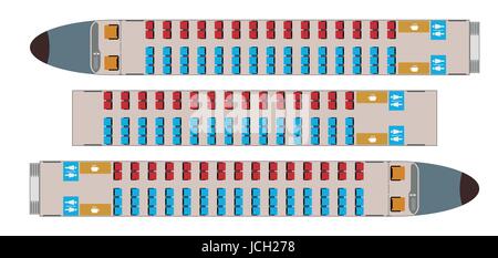 High-Speed-Passagier Zug Sitzplan Vektor und illustration Stock ...