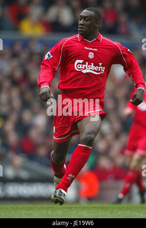 EMILE HESKEY LIVERPOOL FC Anfield Road LIVERPOOL ENGLAND 10. Januar ...