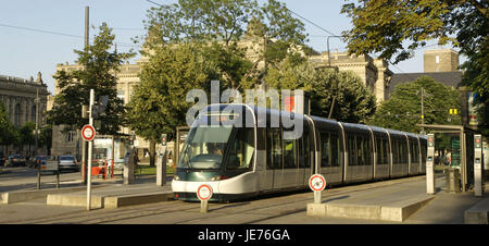 Straßenbahn Straßenbahn Station, Straßburg, Elsass, Frankreich, Europa ...