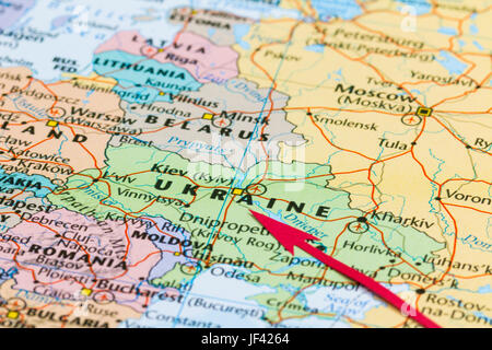 Politische Karte der Ukraine Vektor Abbildung - Bild: 147107953 - Alamy