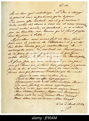 Johann Wolfgang von Goethes handschriftliches Manuskript des Prometheus ...