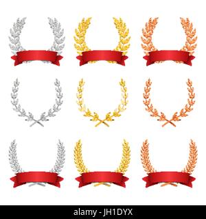 Kranz gold Award-Symbol Vektor Abbildung - Bild: 113106293 - Alamy