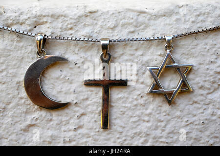 Symbole des Islam, Islam und Christentum Stockfotografie - Alamy