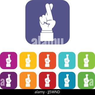 Daumen drücken Symbol grün Stock-Vektorgrafik - Alamy