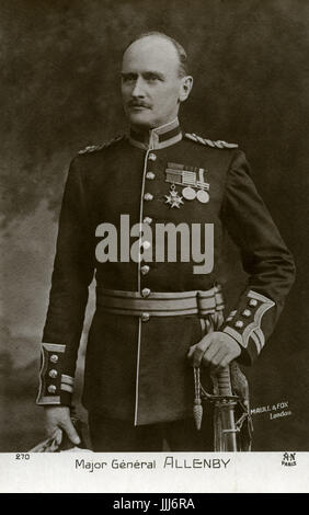Allgemeine Edmund Allenby led des Britischen Empires Sinai und ...