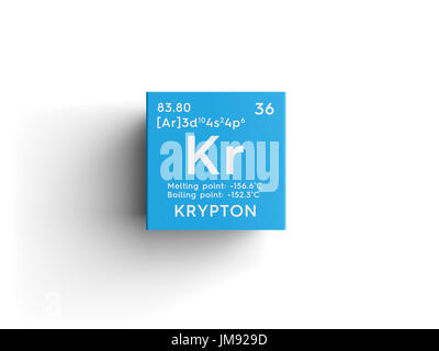 Krypton chemische Element Periodensystem Wissenschaft Symbol ...
