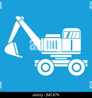 Bagger schaufel Symbol, einfachen Stil Vektor Abbildung - Bild ...