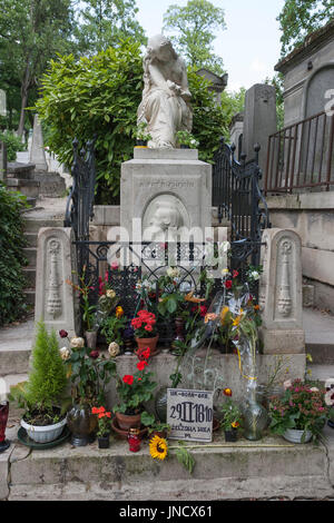 Das Grab des Musikers / Komponisten Frédéric Chopin am Friedhof Pere ...