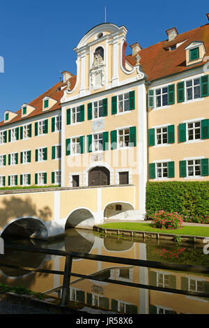 Wasser Schloss Sandizell, Schrobenhausen, Oberbayern, Bayern ...