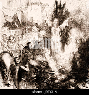 Jacques de MOLAY (c 1243-1314) letzter Großmeister der Tempelritter ...