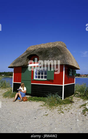 Strandhütten Marstal Ærø Insel Fünen-Dänemark Stockfotografie - Alamy