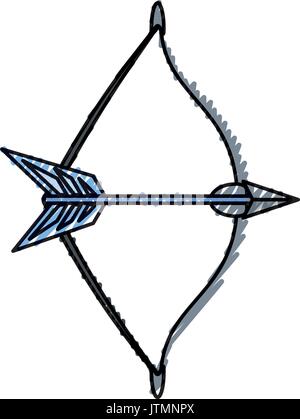 Pfeil-Scribble isoliert Vektor Abbildung - Bild: 139950284 - Alamy