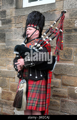 Schottische Dudelsack-Spieler, Schottland, UK Stockfotografie - Alamy