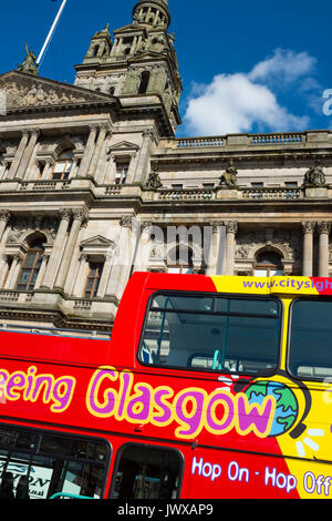 Glasgow City Tour Bus Schottland Stockfotografie - Alamy
