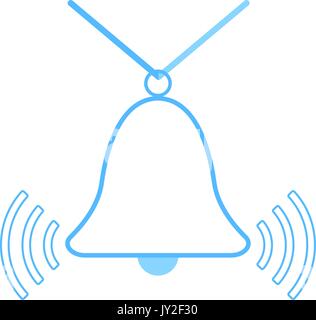 Klingel symbol Vektor-illustration isoliert Stock-Vektorgrafik - Alamy