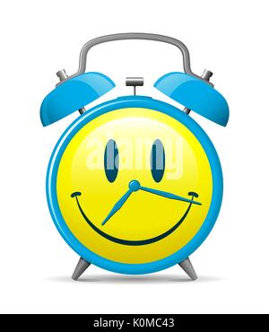 Wecker mit Smiley-Gesicht Stockfoto, Bild: 75224592 - Alamy