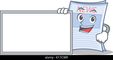 Zeitung mit Kopfzeile isoliert Cartoon-Design. Tabloid mit aktuellen ...