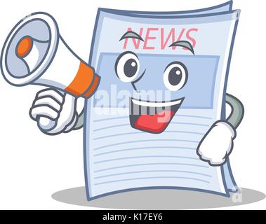 Zeitung mit Kopfzeile isoliert Cartoon-Design. Tabloid mit aktuellen ...