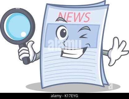 Zeitung mit Kopfzeile isoliert Cartoon-Design. Tabloid mit aktuellen ...