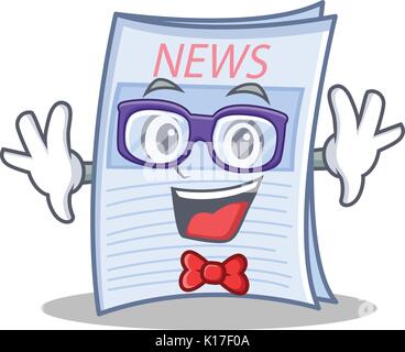 Zeitung mit Kopfzeile isoliert Cartoon-Design. Tabloid mit aktuellen ...