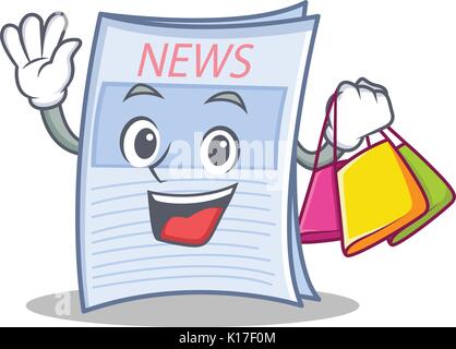 Zeitung mit Kopfzeile isoliert Cartoon-Design. Tabloid mit aktuellen ...