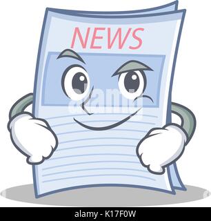 Zeitung mit Kopfzeile isoliert Cartoon-Design. Tabloid mit aktuellen ...