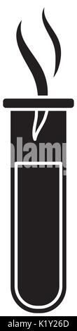 Chemische Reagenzglas Piktogramm icon. Chemisches Labor Equipment auf ...